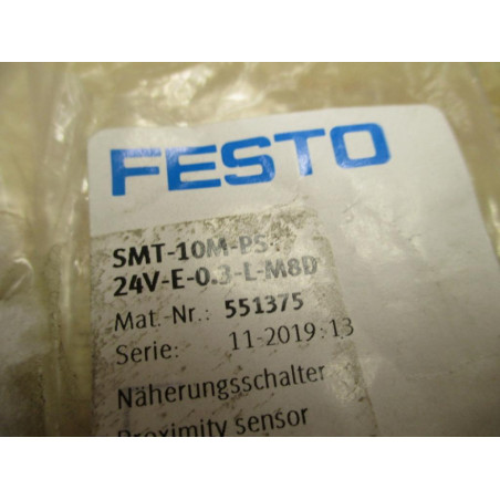 Festo SMT-10M-PS-24V-E0.3-L-M8D Proximity Sensor 551375