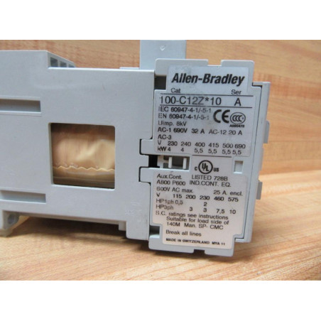 Allen Bradley 100-C12ZJ10 Contactor 100C12ZJ10 100-C12Z*10 - Used