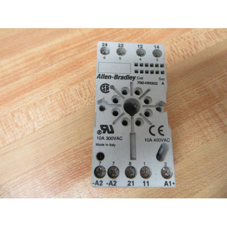 Allen Bradley 700-HN202 Relay Socket 700HN202 (Pack of 2) - Used