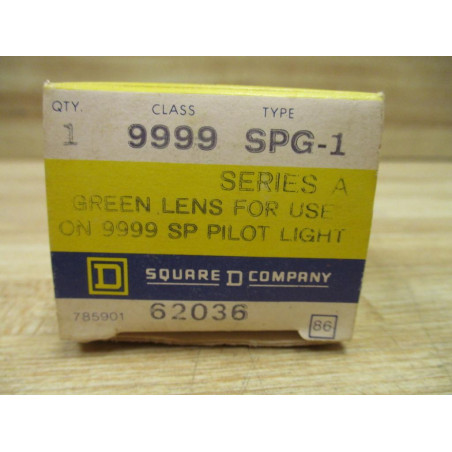 Square D 9999-SPG1 Pilot Light Lens 62036 Ser. A (Pack of 3)
