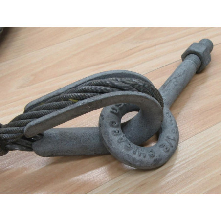 AAA Sling And Supply 42057248 Steel Cable Assembly 53' - New No Box