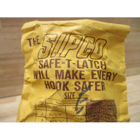 Sipco Size E Safe-T-Latch Crane Hook Safety Latch (Pack of 12)
