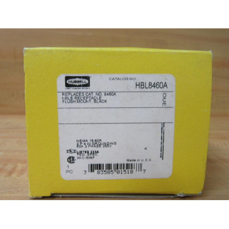 Hubbell HBL8460A Receptacle 8460A