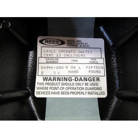Rees 04944-000 RL Cable Operated Switch - New No Box