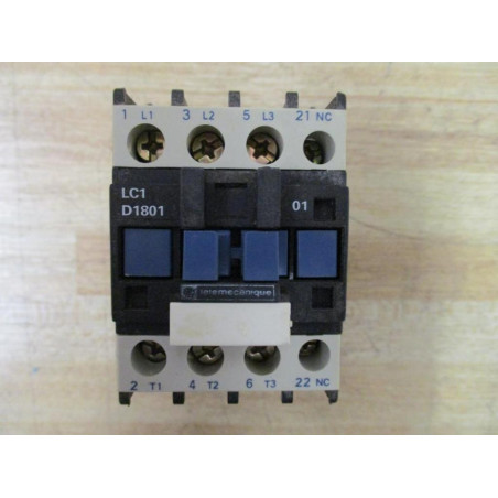 Telemecanique LC1 D1801 P7 Contactor LC1D1801P7 - Used