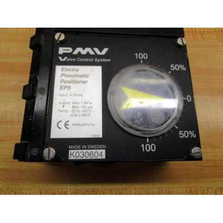 PMV Valve Control System EP5 Pneumatic Positioner - Used