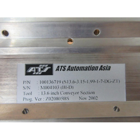 ATS Automation Asia 100136719 Conveyor Section 13.6" - New No Box