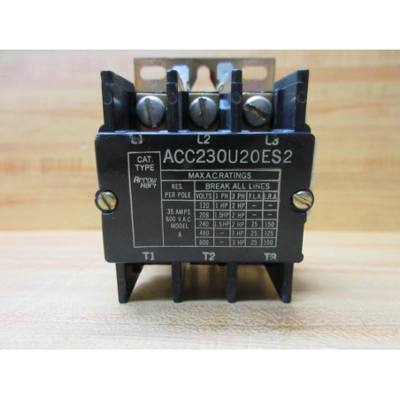 Arrow Hart ACC230U20ES2 Contactor - Used