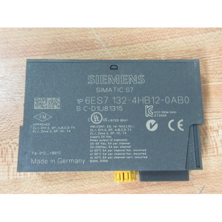 Siemens 6ES7 132-4HB12-0AB0 Relay Output Module 6ES71324HB120AB0 (Pack ...