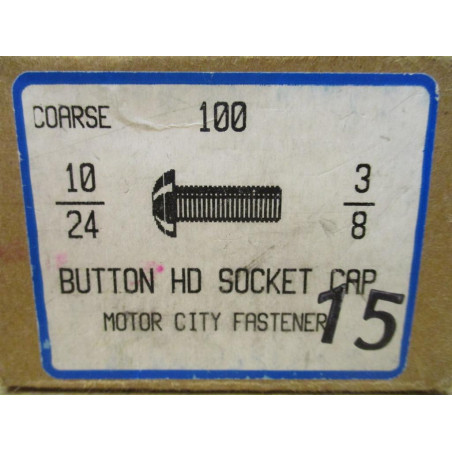 Motor City Fastener 10-24 x 38 Button Head Socket Cap Screw (Pack of 98)