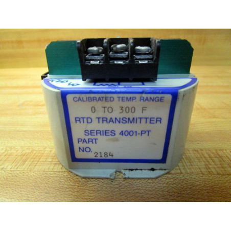 Weed Instrument 4001-PT RTD Transmitter 2184 - Used