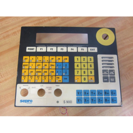 Sepro Robotique S 900 Pendant KeyPadCTRL Panel S900 Ctrl Panel Only - Used