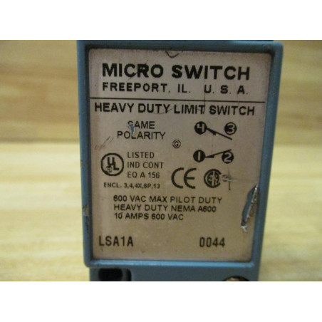 Honeywell LSA1A Micro Switch Limit Switch - Used