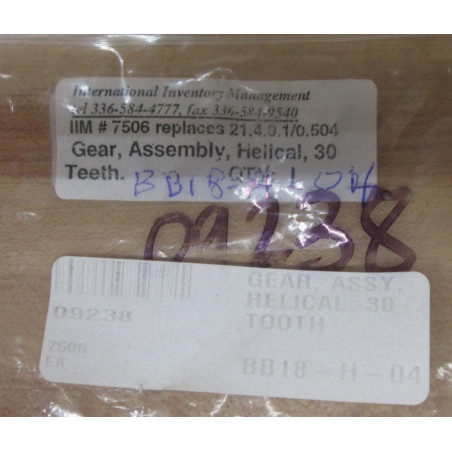 IMM 7506 Helical Gear Assembly - New No Box