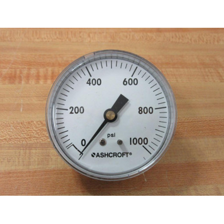 Ashcroft 25W1005 H 02B 1000 Pressure Gauge 25W1005H02B1000 (Pack of 2)