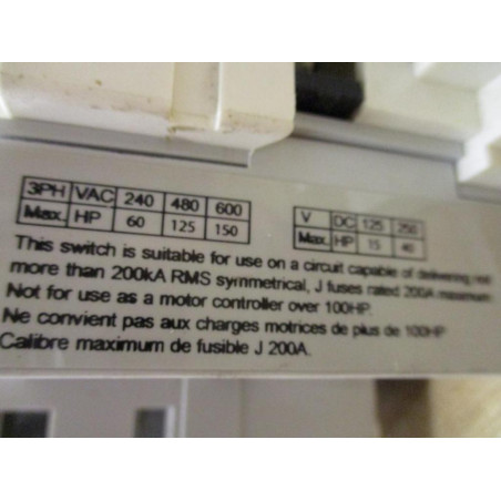 Socomec 27003020 Sirco V General Purpose Switch - New No Box