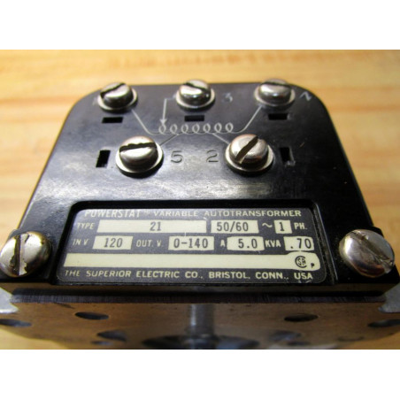 The Superior Electric 21 Powerstat Variable Autotransformer WO Dial ...