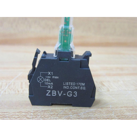 Telemecanique ZBV-G3 Schneider Light Module ZBVG3 10mA - New No Box