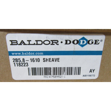 Dodge 118223 Taper Lock Sheave 118223 2B5.8-1610