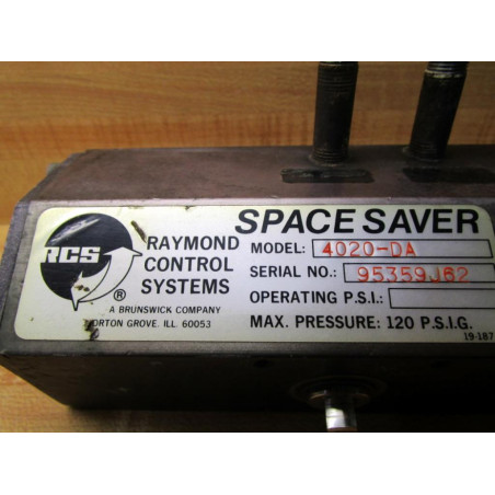 Raymond Control Systems 4020-DA Spacer Saver Pneumatic Actuator 4020DA ...