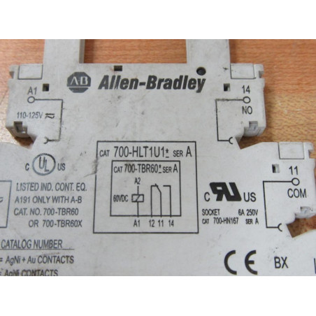 Allen Bradley 700-HLT1U1 Relay Socket 700HLT1U1* (Pack of 2) - Used
