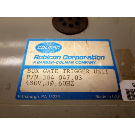Barber-Colman Robicon 304 047.03 SCR Gate Trigger Unit 30404703 Cracked ...