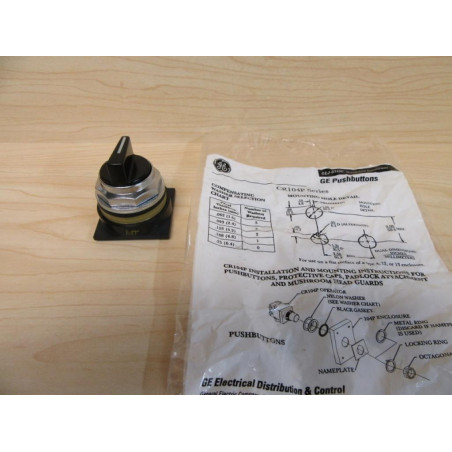 General Electric CR104PSG63B91 Selector Switch CR104P 2 Position - New ...