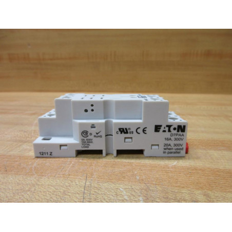 Eaton D7PAA Relay Socket - New No Box