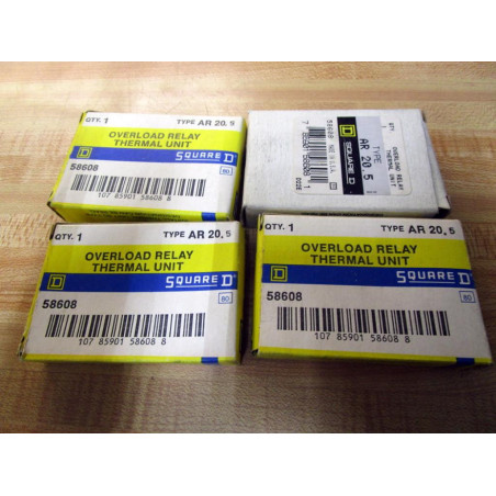 Square D AR 20.5 Overload Heater Element AR205 (Pack of 4)