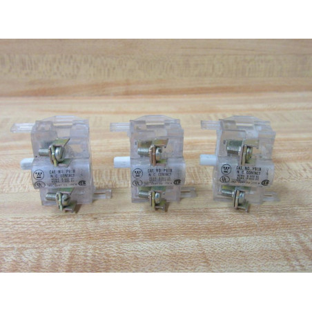 Westinghouse PB1B Contact Block wo Screw (Pack of 3) - New No Box