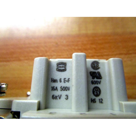 Harting HAN 6 E-F Connector HAN6EF (Pack of 3) - New No Box