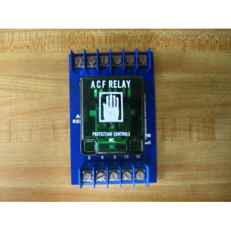 Protection Controls ACF Relay Socket Board wRelay - New No Box
