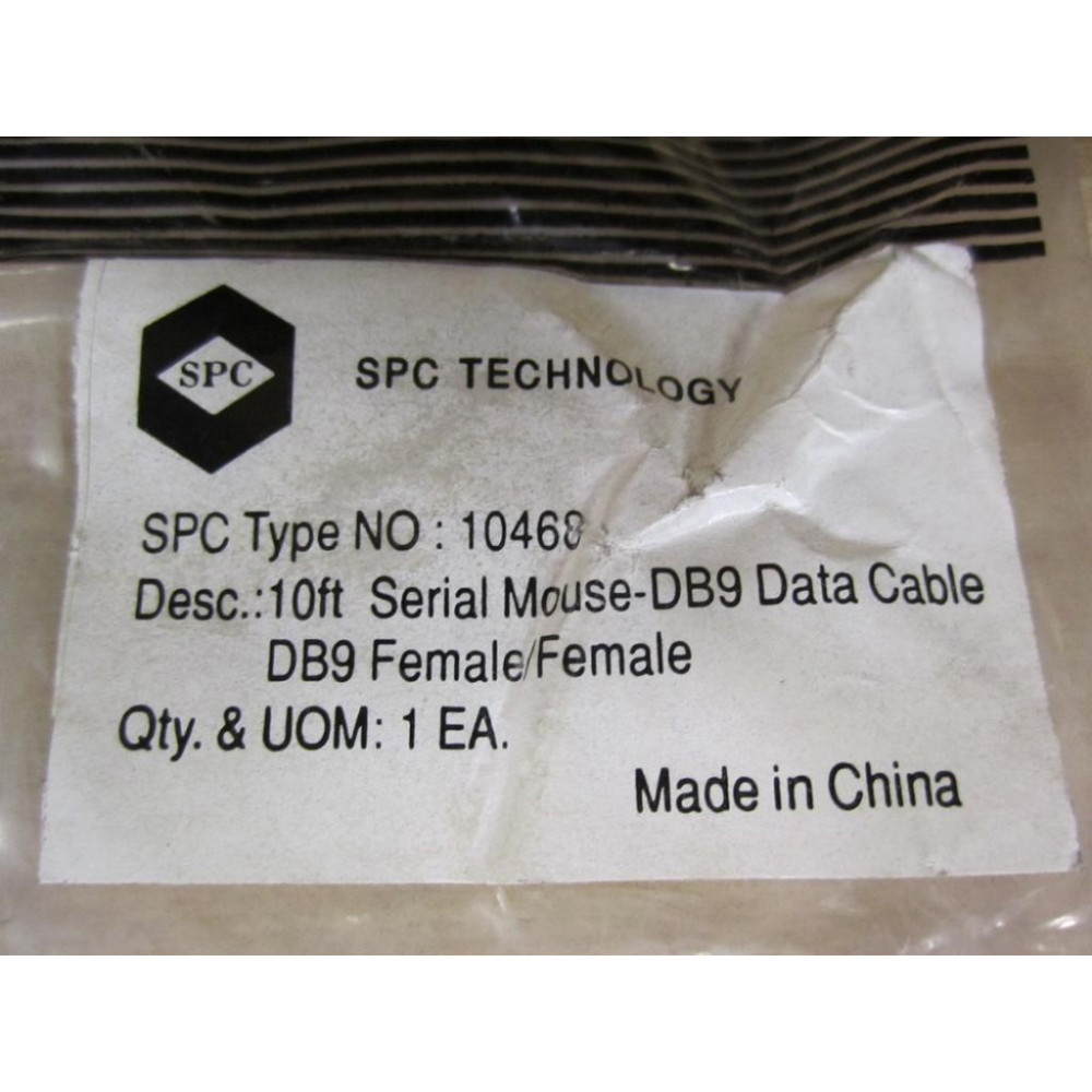 SPC Technology 10468 Serial Mouse-DB9 Data Cable 10' Cable