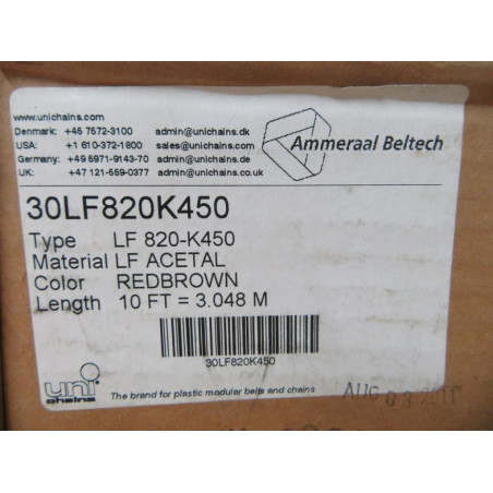 UNI Chains LF 820-K450 Table Top Chain 30LF820K450