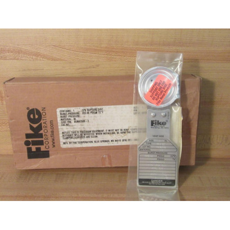 Fike CPV BT Rupture Disc Assy CPVBT 222.00 PSIG