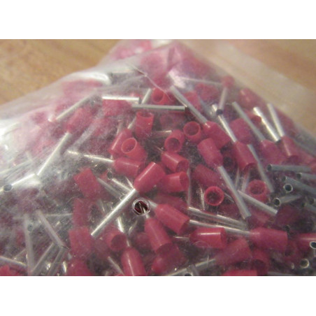 Ferrules Direct AD10012 RED Single Insulated Wire Ferrule AD10012RED (Pack of 500)