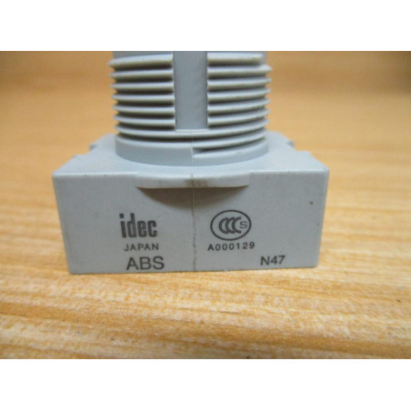 IDEC ABS Black Push Button Red, Circle "O" - New No Box