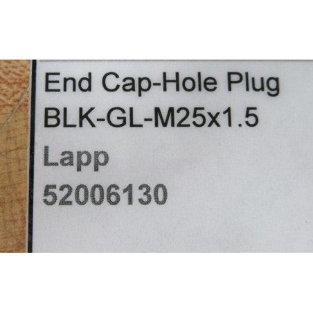 Lapp 52006130 End Cap-Hole Plug (Pack of 57) - New No Box
