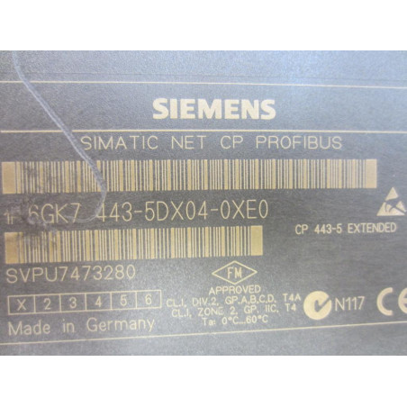 Siemens 6GK7 443-5DX04-0XE0 CP 443-5 Processor V6.4 - Used
