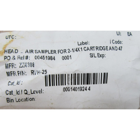 HI-Q RVH-25 Air Sampler Head RVH25