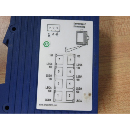 Hirschmann SPIDER 8TX Rail Switch SPIDER8TX - Used