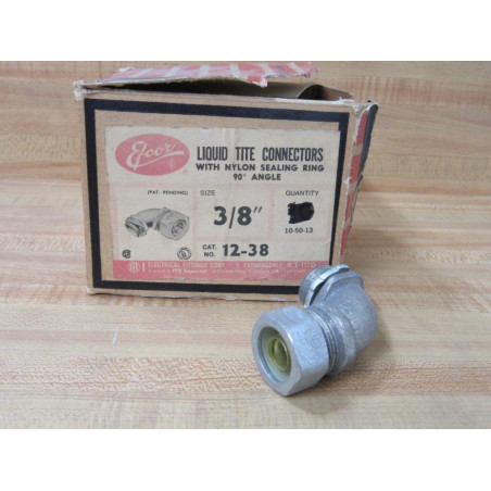 Efcor 12-38 38" 90° Angle Liquid Tite Connector 1238 (Pack of 8)