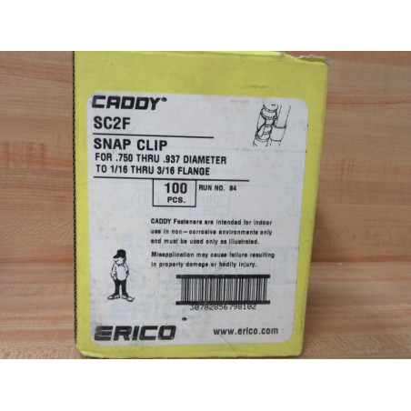 Erico Caddy SC2F Snap Clip (Pack of 100)