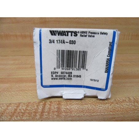 Watts 0274428 Pressure Relief Valve 174A-30