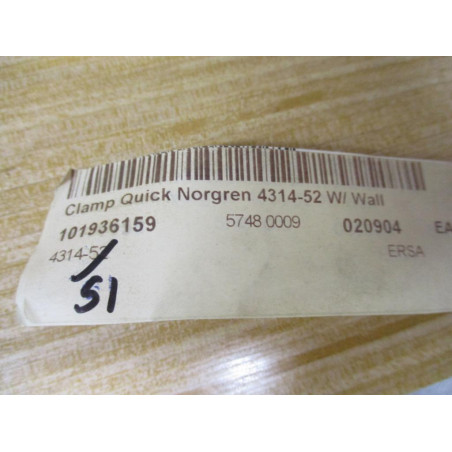 Norgren 4314-51 Excelon 73 & 74 Series Quikclamp Kit 431451 - New No Box