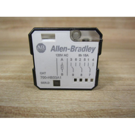 Allen Bradley 700-HB33A1-120VAC Relay 700-HB33A1-120V AC Series D - New ...