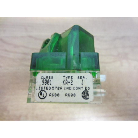 Square D 9001-KA2 Contact Block 9001KA2 88001 Green - Used