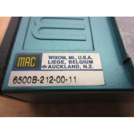 Mac Valves 6500B-212-00-11 Solenoid Valve 6500B2120011 - New No Box