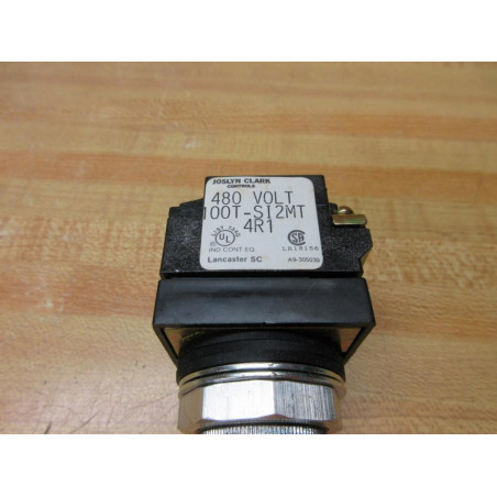 Joslyn Clark 100T-S12MT4R1 Illuminated Selector Switch Red