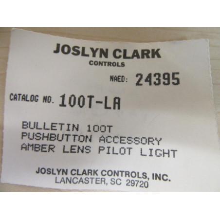 Joslyn Clark Sylvania 100T-LA Lens Cover